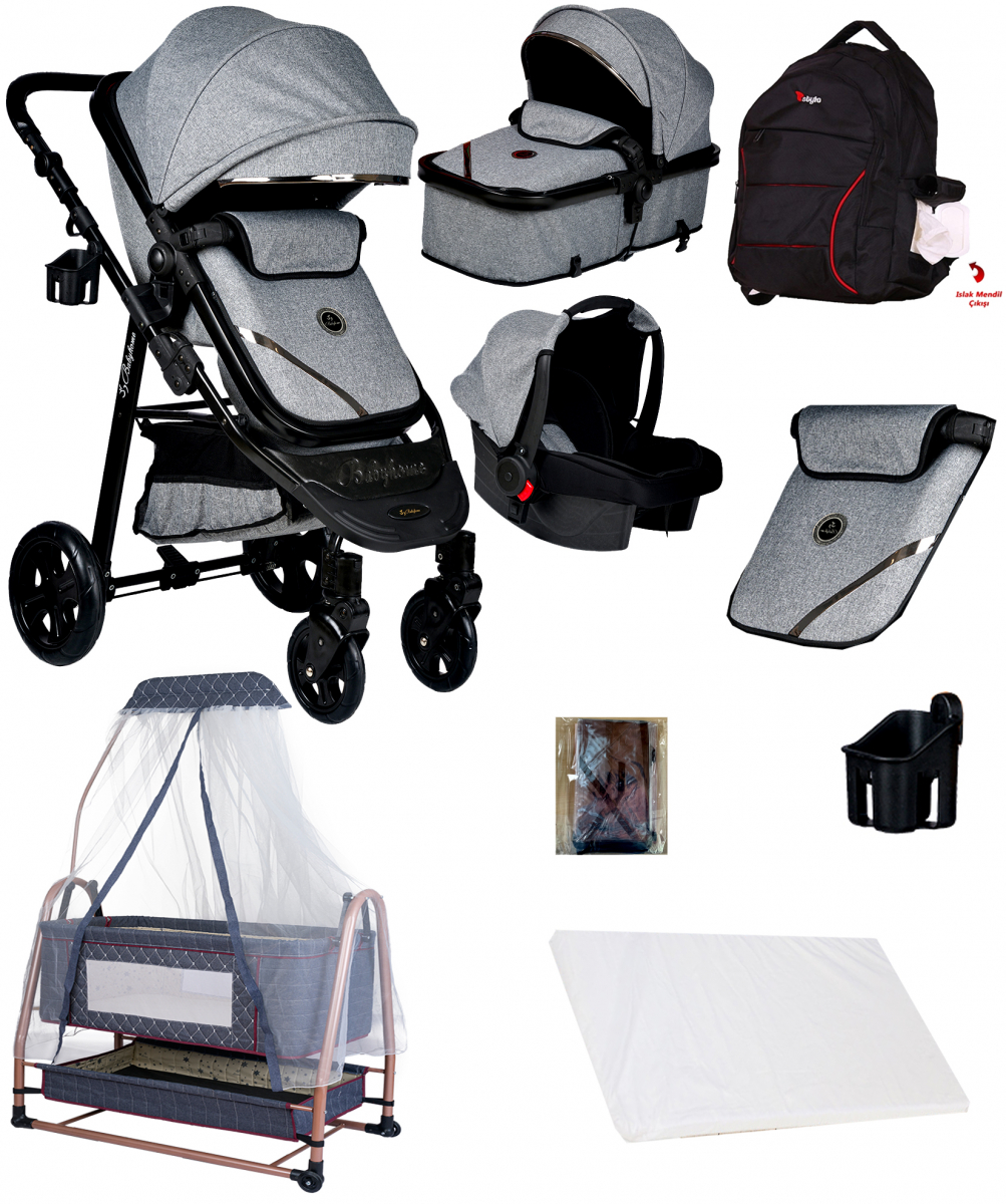 8 İn 1 Set Baby Home 940 Corso Travel Sistem Bebek Arabası 505 Anne ...